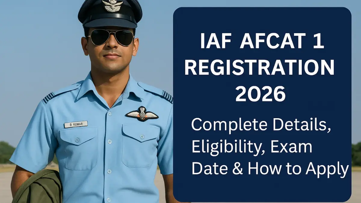 IAF AFCAT 1 Registration 2026 Extended to Dec 19 – Apply Online for 340 ...