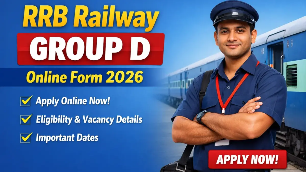 RRB Railway Group D Online Form 2026 for 21997 Posts | Level 1 CEN 09/2025